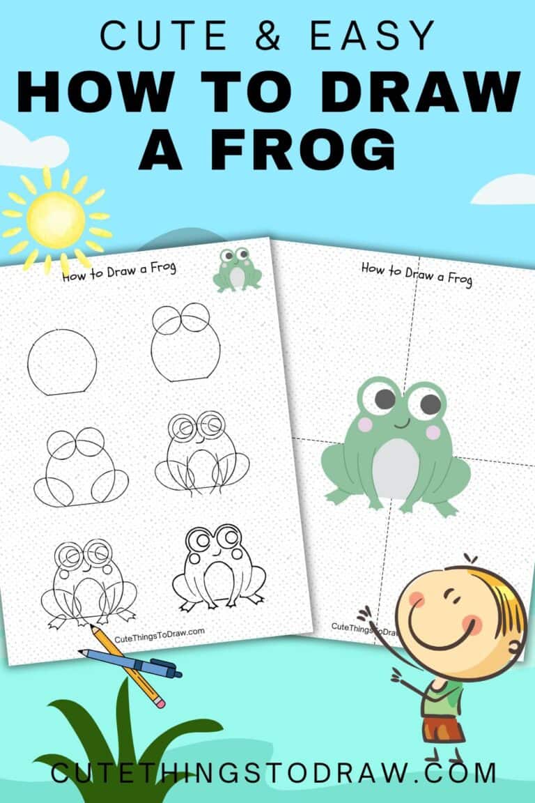 How to Draw a Frog (Step-by-Step Tutorial) - Cute Things to Draw