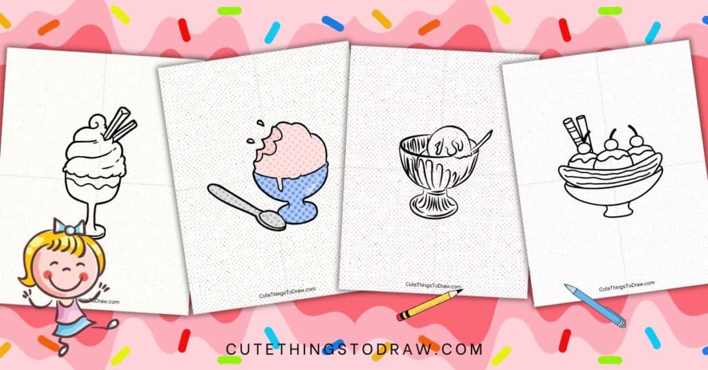 Cute Ice Cream Drawing Ideas - Cute Things to Draw