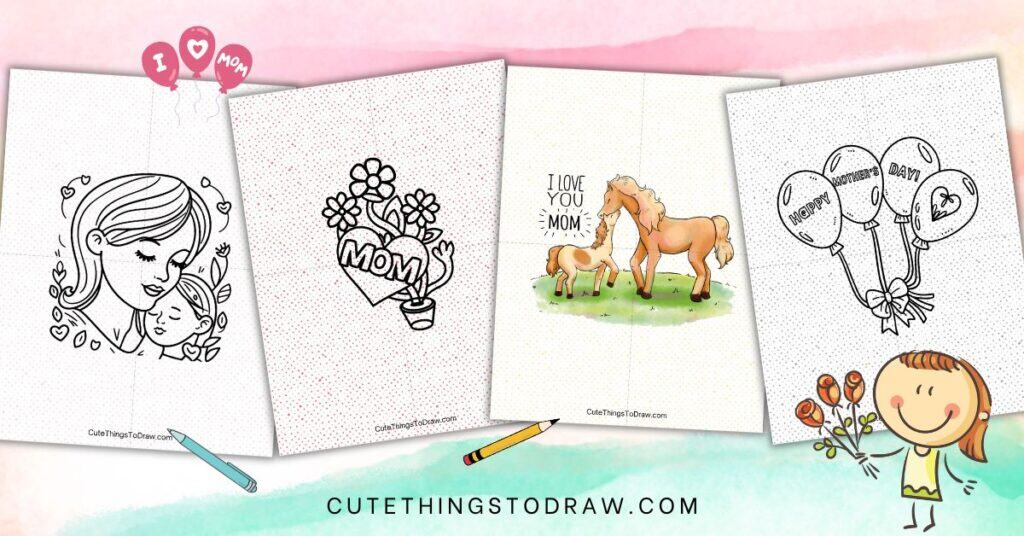 33 Cute Mother's Day Drawing Ideas - Cute Things to Draw