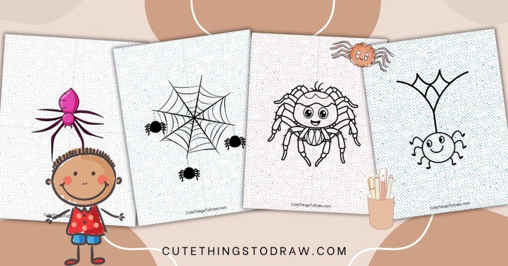 27 Cute Spider Drawing Ideas - Cute Things to Draw