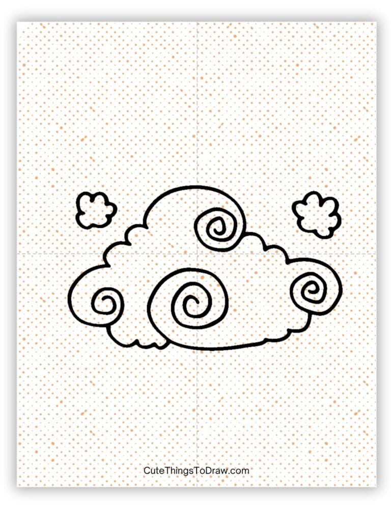 Cute Cloud Drawing Ideas - Cute Things to Draw