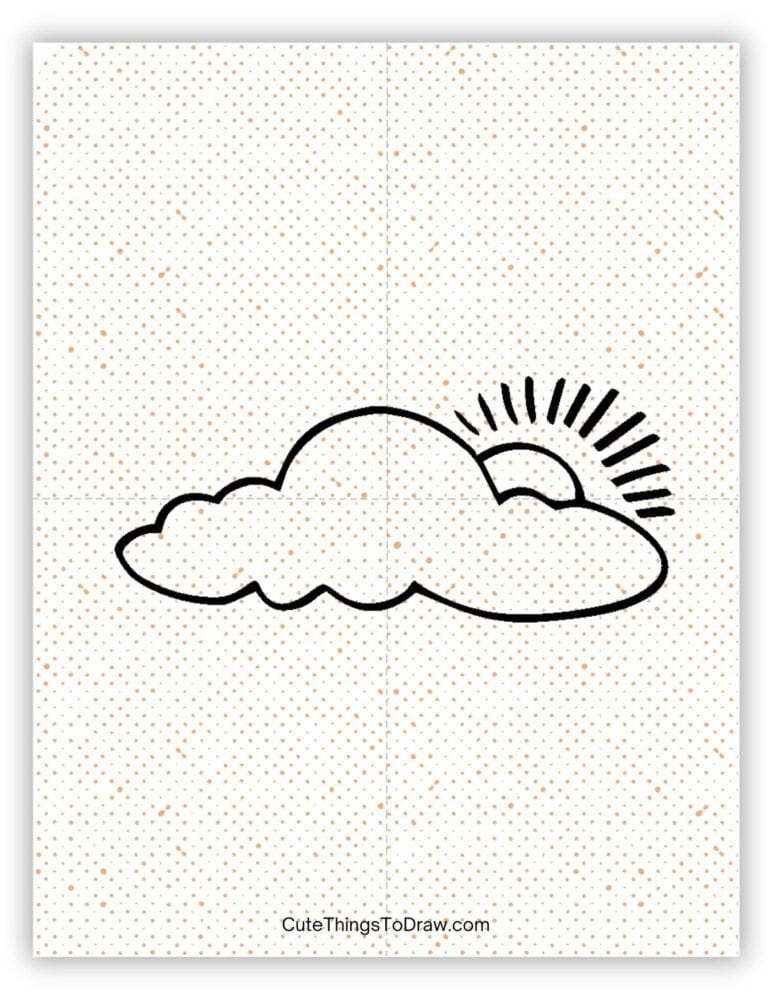 Cute Cloud Drawing Ideas - Cute Things to Draw