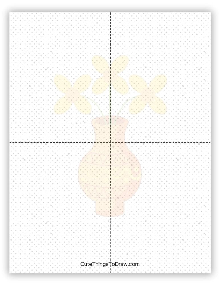 Finish Drawing the Vase of Flowers (Free PDF Printable) - Cute Things ...