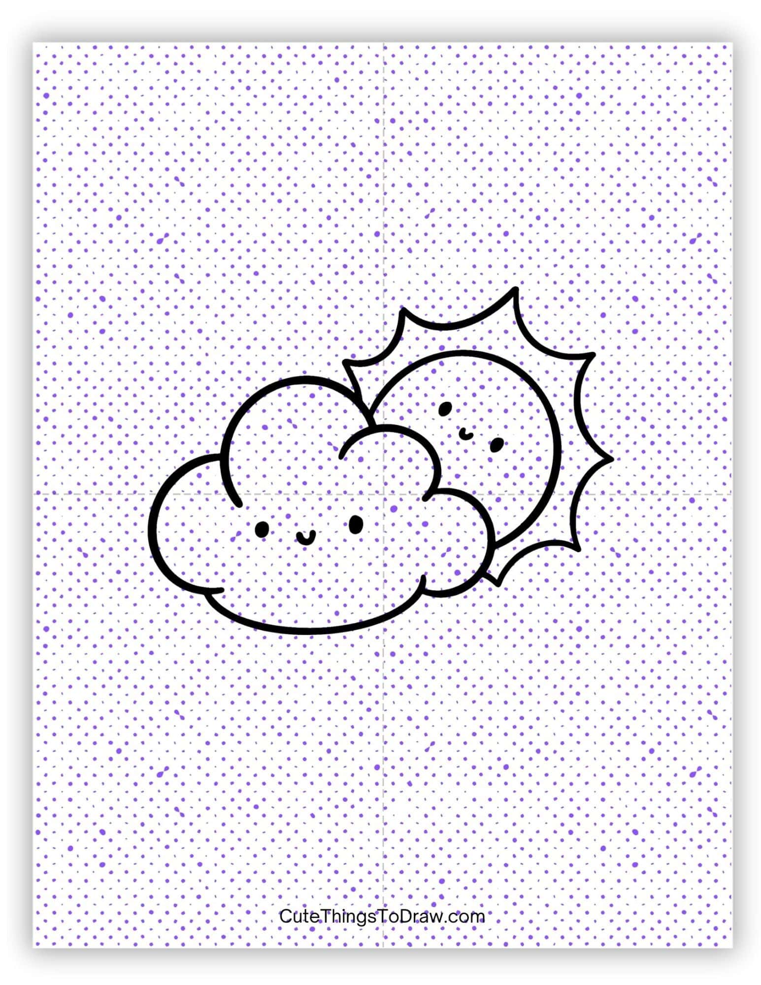 Cute Cloud Drawing Ideas - Cute Things to Draw