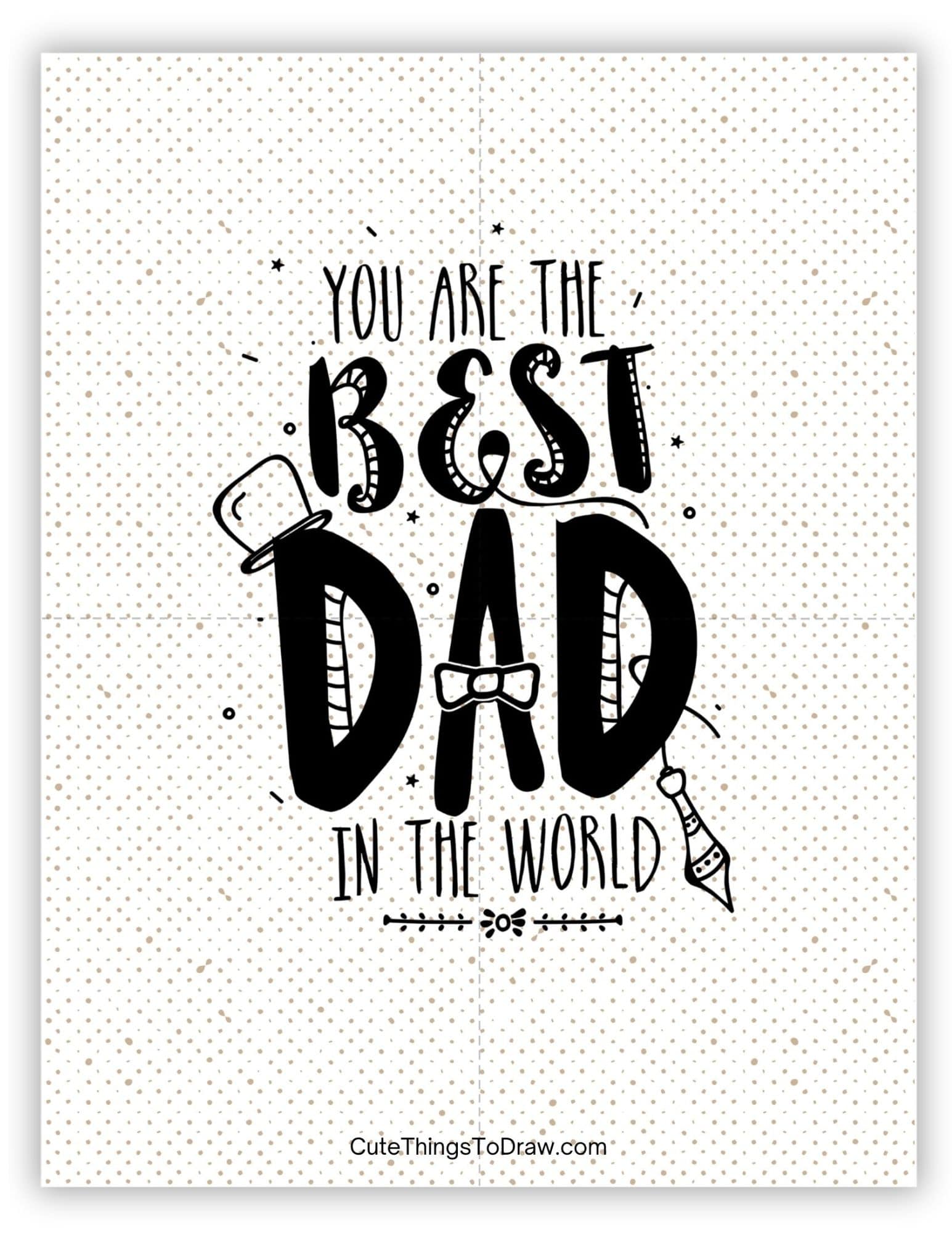 52 Cute Father's Day Drawing Ideas - Cute Things to Draw