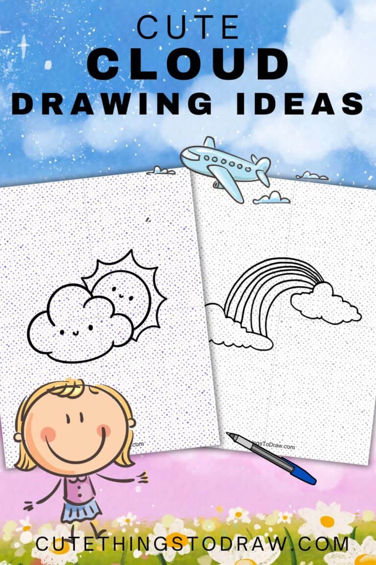 Cute Cloud Drawing Ideas - Cute Things to Draw