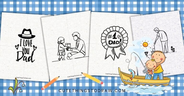 52 Cute Father's Day Drawing Ideas - Cute Things to Draw